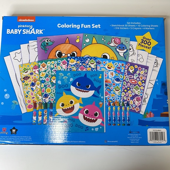 Nickelodeon | Toys | Baby Shark Coloring Fun Set | Poshmark